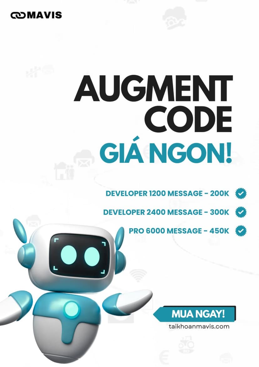 Augment Code: Công cụ AI lập trình thông minh cho Developer Việt Nam | Mavis Digital Blog